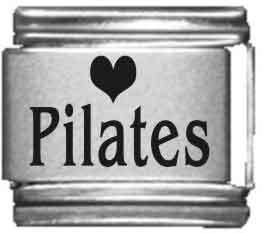 Clearly Charming Heart Pilates Laser Italian Charm | eBay