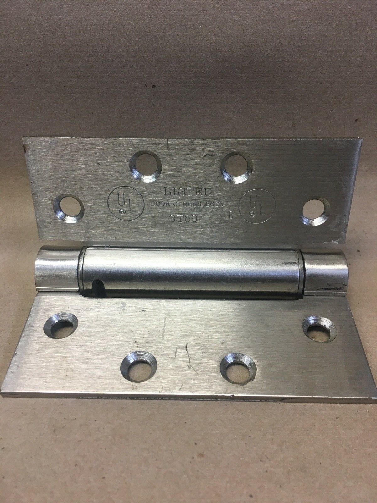 Lot of 2 Dorex Spring Hinges - 4 Inches Template Hole Pattern See ...