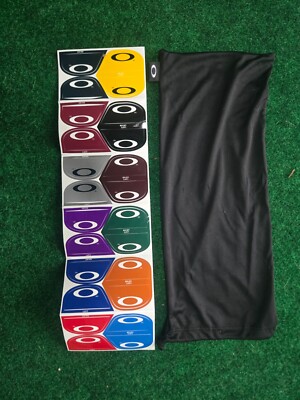 Oakley Football Helmet Visor Sticker Decal Tab Full Sheet 12 Colors ...
