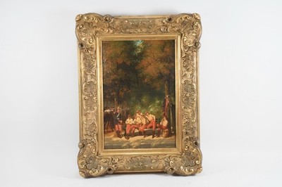 C39T03- Jean Louis Victor Viger du Vigneau (1819-1879) Gemälde ruhende ...