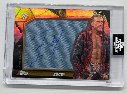 2021 Topps Fully Loaded WWE Edge Mat Autograph Auto #M-E Royal Rumble ...