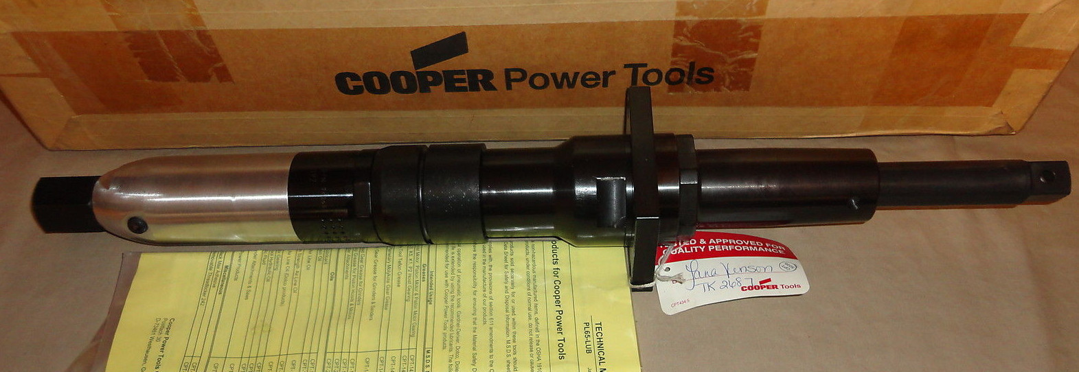 COOPER POWER TOOLS M100YS145 PNEUMATIC NUTRUNNER 1/2" NPT 3/4" DRIVE ...