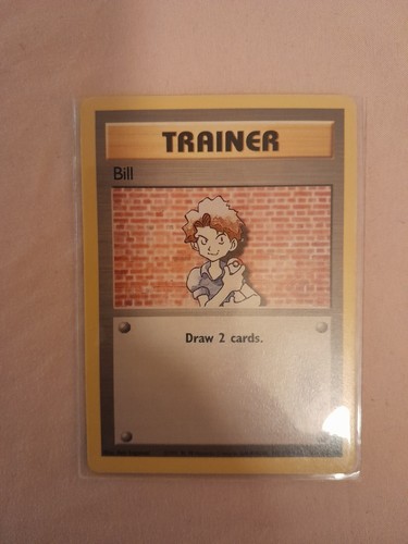 Bill Trainer 91/102 Shadowless Base Set Common Vintage 1999 Pokemon ...