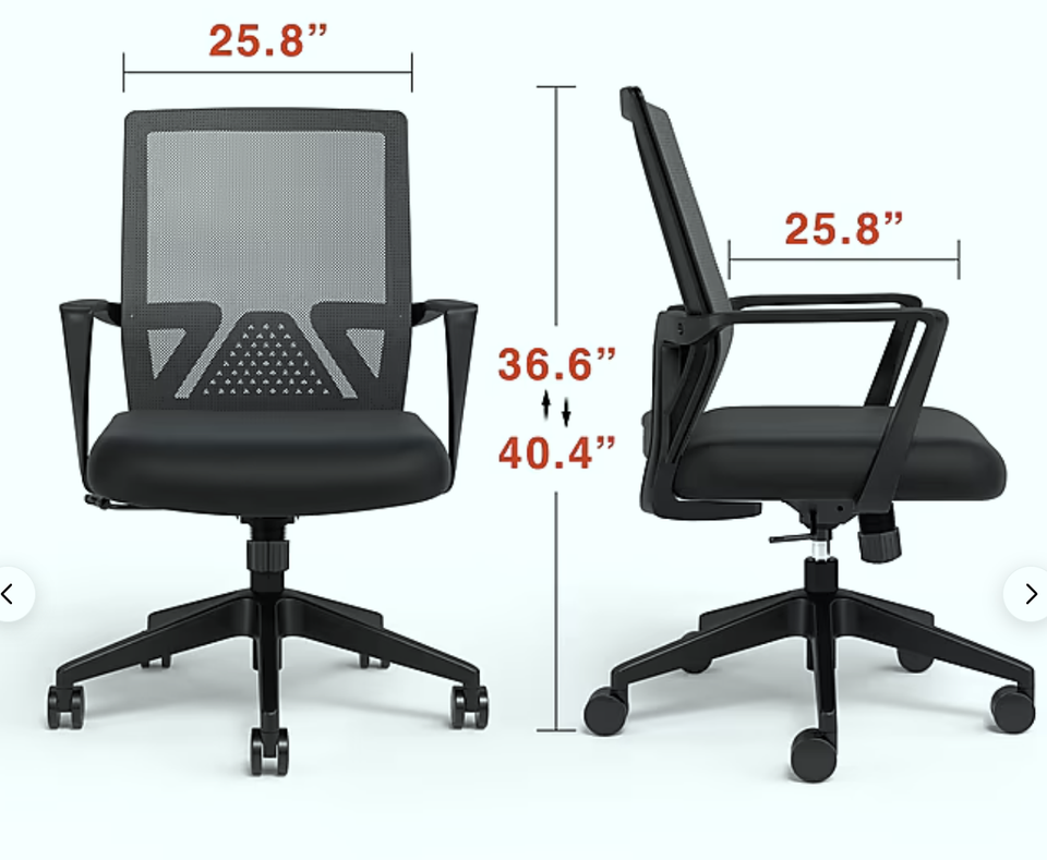 Staples Cartwright Ergonomic Fabric Swivel Task Chair Black (ST62400 ...