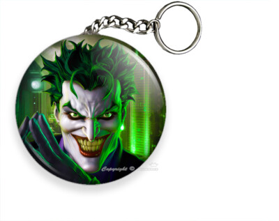 JOKER SUPER VILLAIN GOTHAM CITY BATMAN FOREVER NEW KEYCHAIN KEY RING ...
