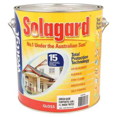 Wattyl Solagard Exterior Paint Gloss GREEN BASE, 1L or 4L | eBay Australia