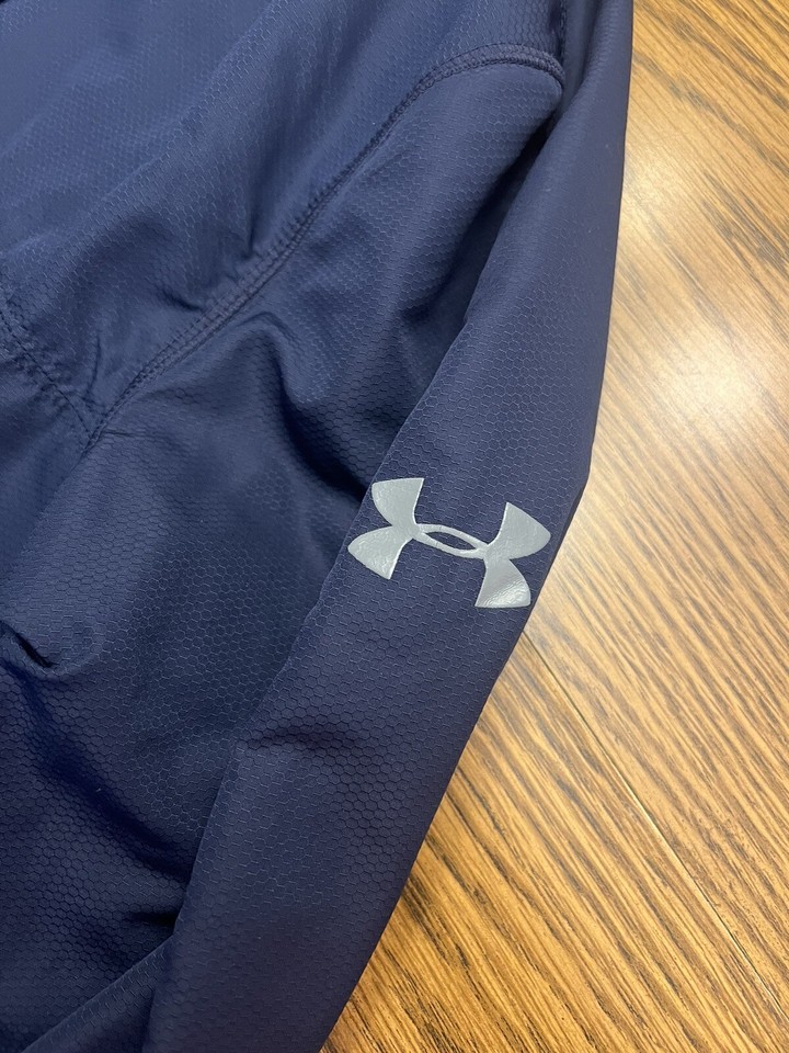 Mens Under Armour Navy Blue Light Weight Jacket Windbreaker Medium | eBay