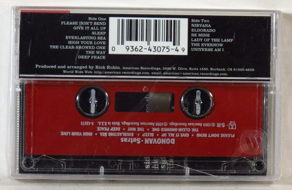 DONOVAN - Sutras 1996 1st US cassette SEALED Rick Rubin | eBay