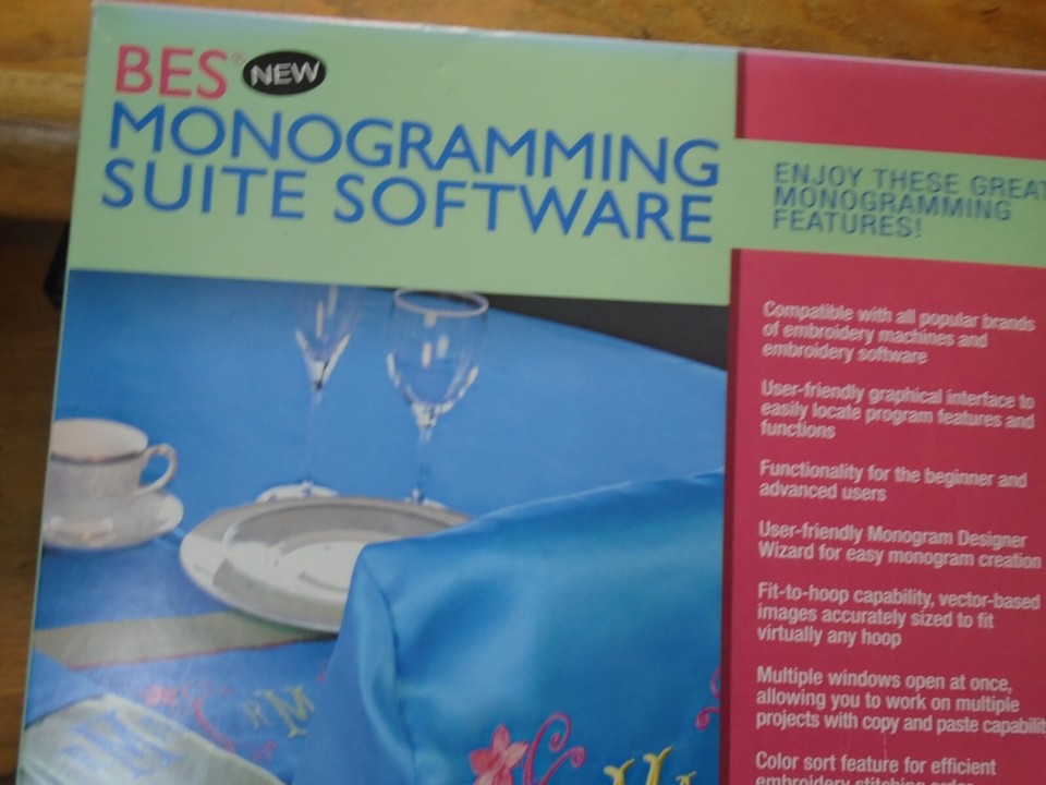 Brother BES Monogramming Suite Embroidery Software Pacesetter GUC | eBay