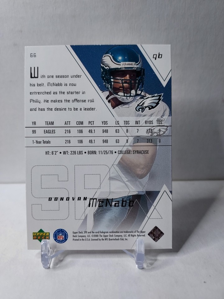 2000 Upper Deck SPx Football #66 Donovan McNabb Philadelphia Eagles | eBay