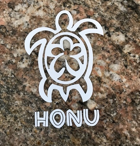 Hawaii Sea Turtle Honu Sticker - Hawaii Maui Oahu Beach Surf Wave ...