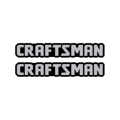 (2) .75" tall x 4.5" Craftsman Vinyl Decals - Not 3D Plastic - Flat ...