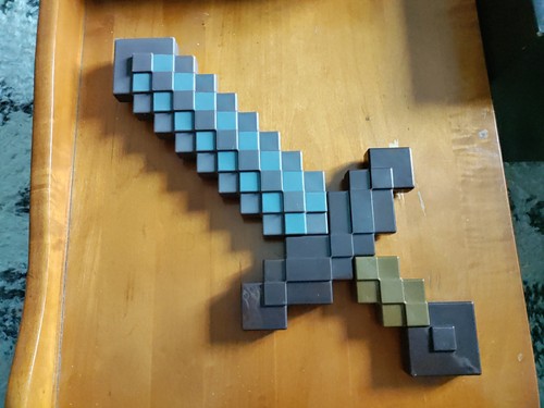 Minecraft 2017 Netherite Sword Life-Sized Role Play Toy - 17 Inch ...