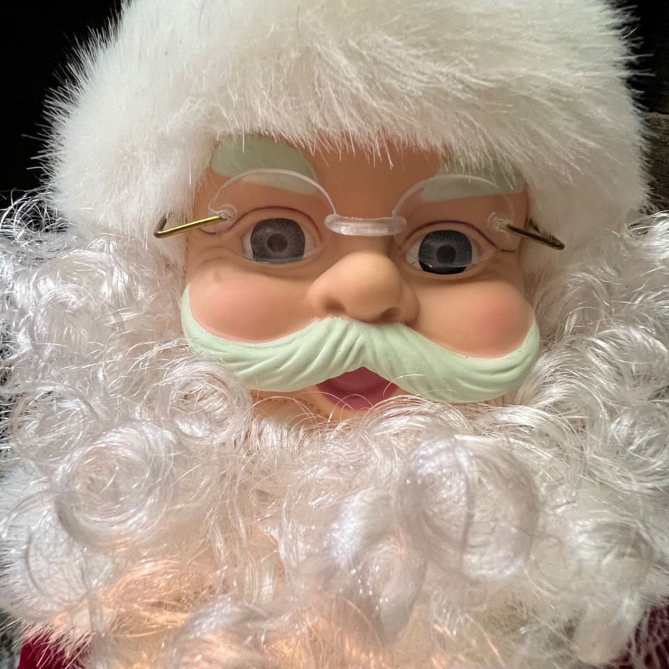 Vintage 80s Santa Claus Animated Christmas Decoration Kmart Holiday ...