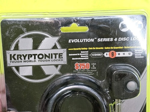 HIGH SECURITY Kryptonite Disc Padlock MOTORCYCLE ATV SCOOTER CHAIN BIKE ...