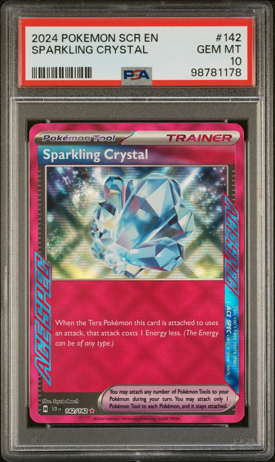 Sparkling Crystal 2024 Scarlet & Violet: Stellar Crown #142/142 Holo ...