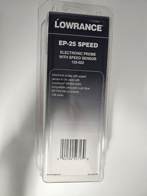 LEI / LOWRANCE EB-25 ELECTRONIC PROBE W/ SPEED SENSOR 120-022 NEW IN ...