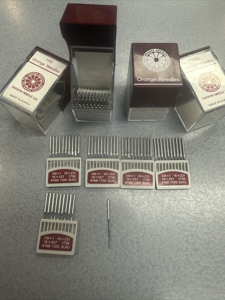 50 Industrial sewing machine needles, Size 14 16-18 Comes In 10 Pcs ...