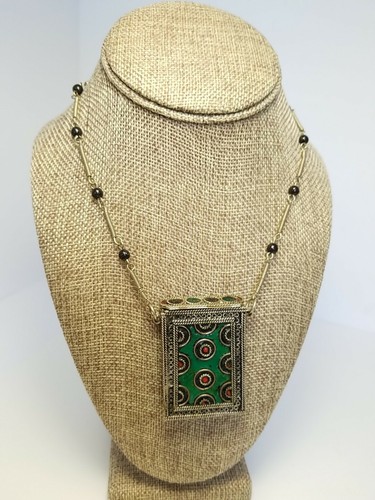 Vintage 28" Box Container Pendant Necklace | eBay Australia