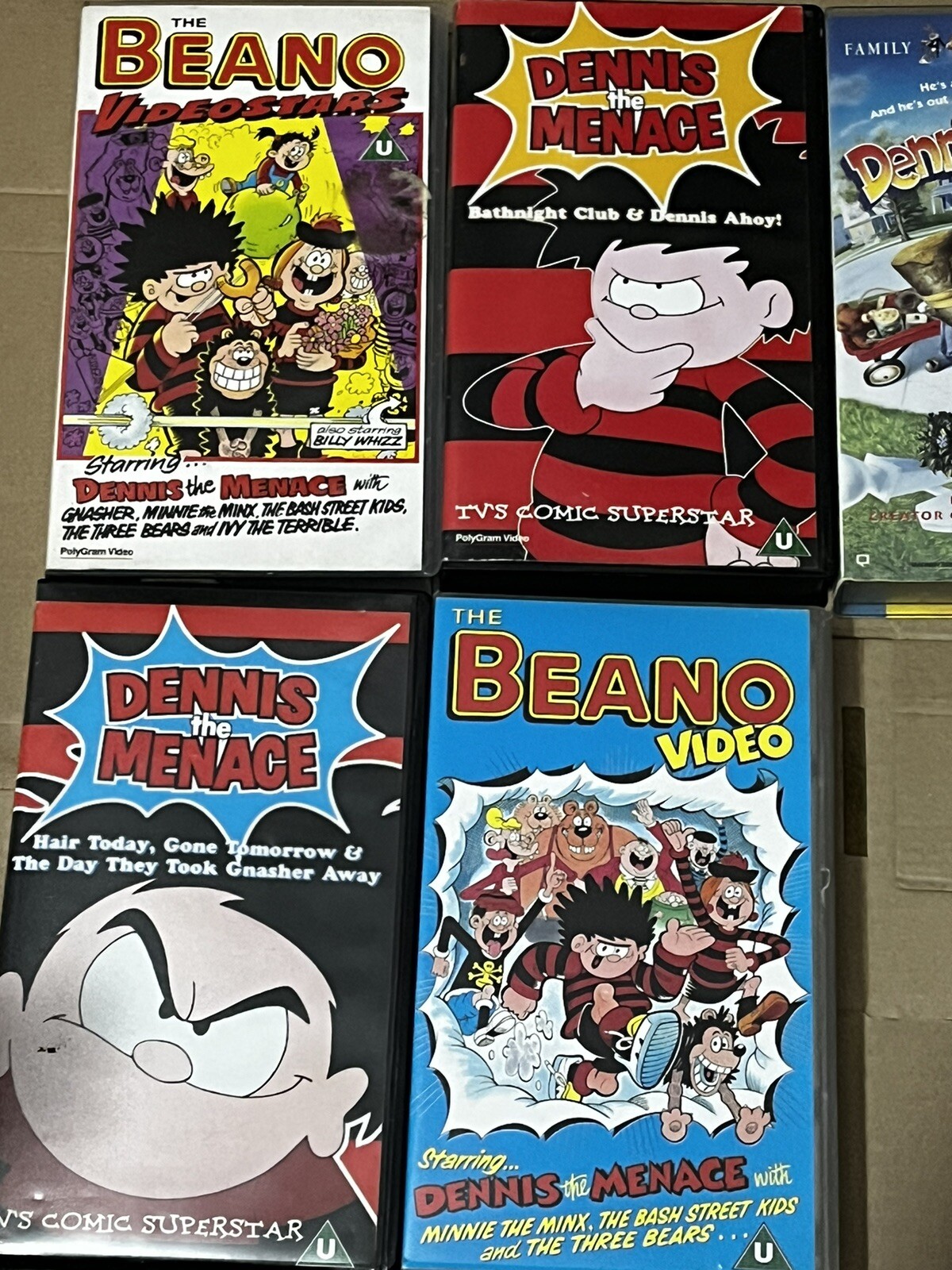 vintage The Beano Video (VHS, 1995) tape starring Dennis the Menace ...