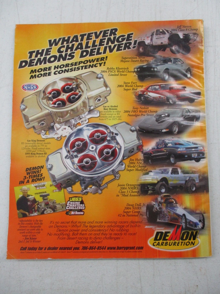 NATIONAL DRAGSTER MAGAZINE MARCH 18, 2005 GREG LUNEACK MAC TOOLS ...