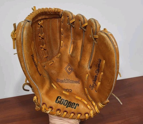 COOPER Baseball Glove #202 RHT Top Grain Steerhide BLACK DIAMOND ...