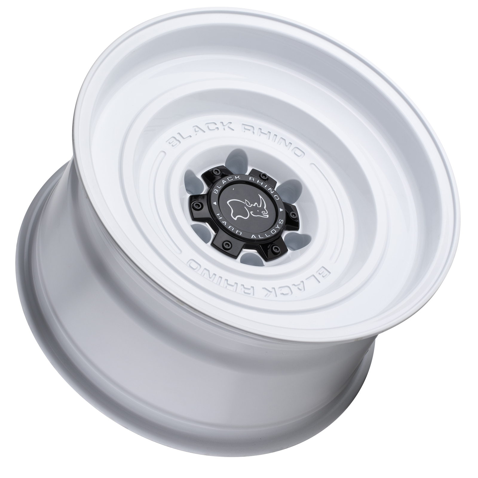 Black Rhino Hard Alloys SOLID 17X9.5 5x127 -18 71.50 GLOSS WHITE Wheel ...