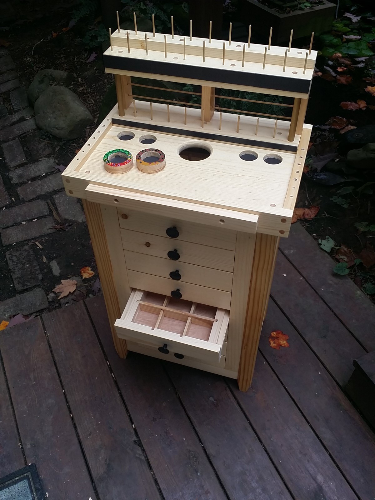 PORTABLE FLY TYING TABLE benches desks TROUT bass Fly Fishing flies ...