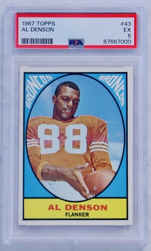 1967 Topps Al Denson #43 PSA 5 Excellent Denver Broncos | eBay