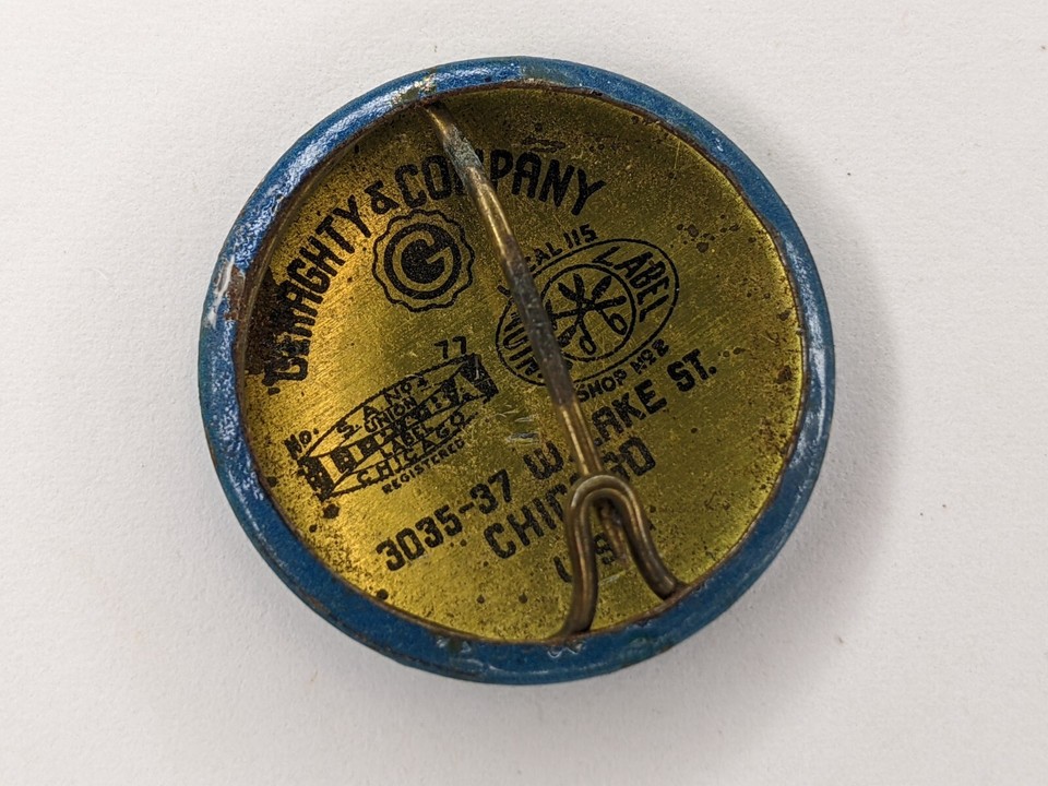 1939 1st Qtr BMWE Union Pin Button AFL TLC Brotherhood Way Railway ...