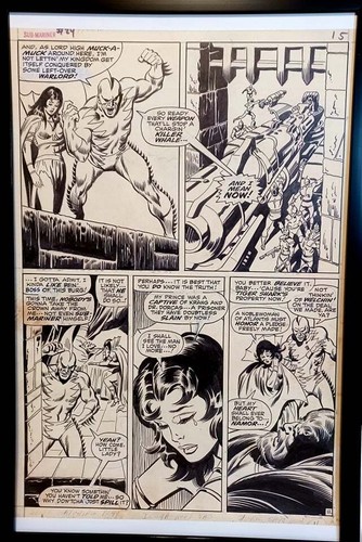 Sub-Mariner #24 pg. 11 by John Buscema 11x17 FRAMED Original Art Print Marvel Co | eBay