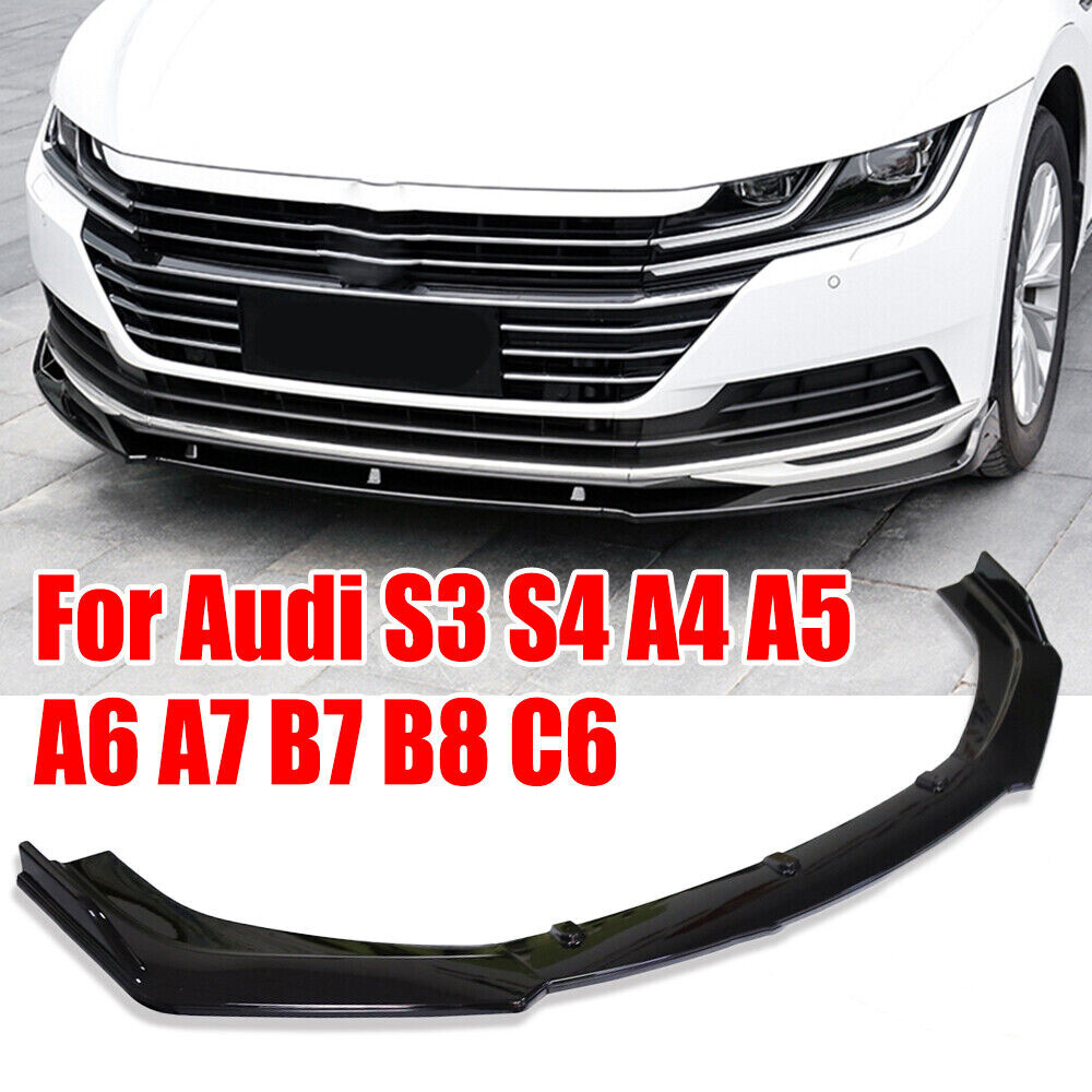 For VW Golf MK 7 MK 7.5 Carbon Fiber Front Bumper Lip Spoiler Splitter ...
