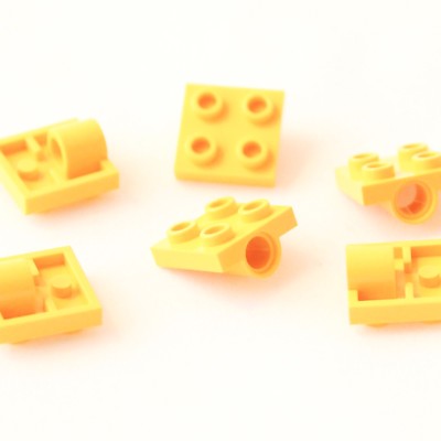 2x2 Technic Plate With Pin Hole Genuine Lego Part 2444 Brand New YELLOW ...