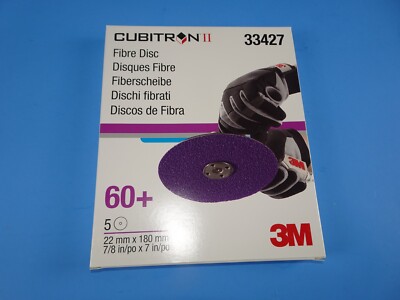 3-M 33427 Cubitron™ II 60 Grit Abrasive Grinding Disc 7 in x 7/8 in - 5 ...