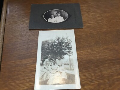 TWO VINTAGE FAMILY PORTRAITS POST CARD SIZE | eBay
