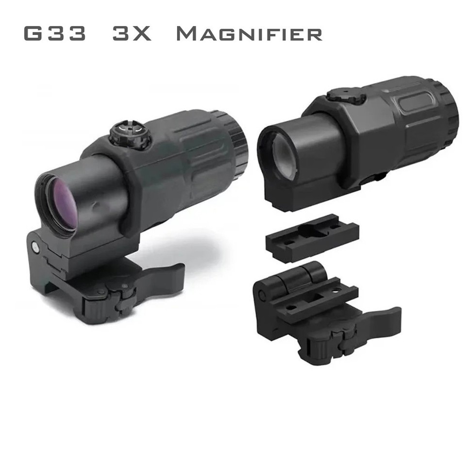 G45 5X / G43 G33 3X / Quick Detach QD Magnifier Sight Scope Hunting ...