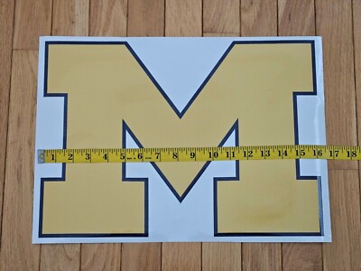 Michigan Wolverines HUGE Car Window Weatherproof Vinyl Decal Free ...