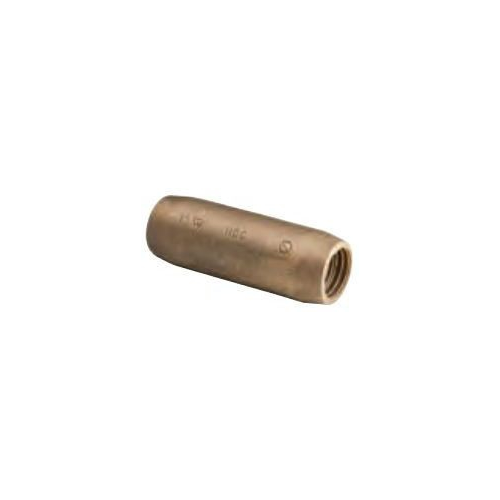Erico CR58, 5/8", UNC, Bronze, Straight, Threaded, Ground Rod Coupler ...