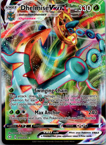 2021 #010/072 Dhelmise VMAX Ultra Rare Full Art | eBay
