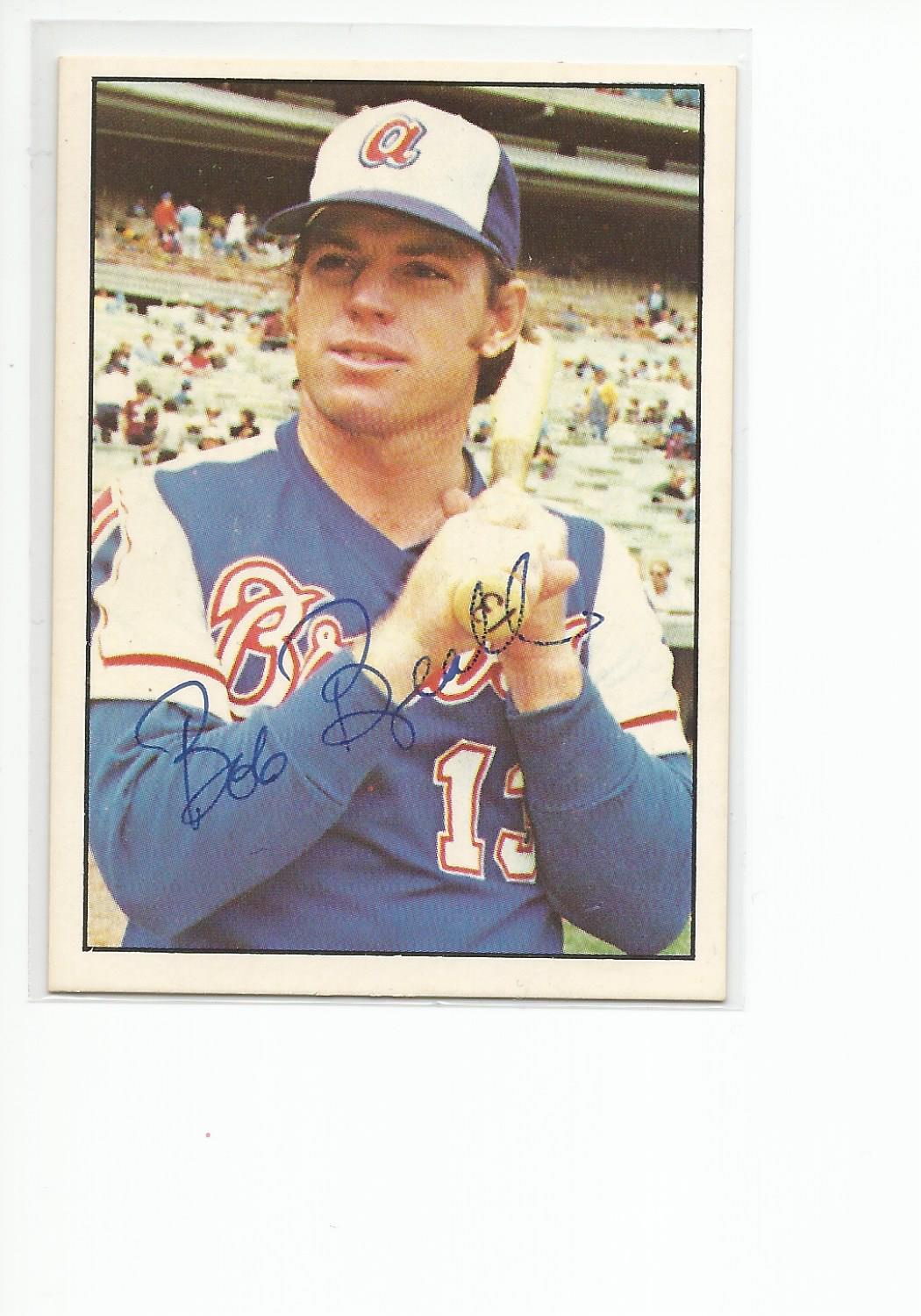 BOB BEALL Autographed Signed 1976 SSPC Baseball card #21 Atlanta Braves ...