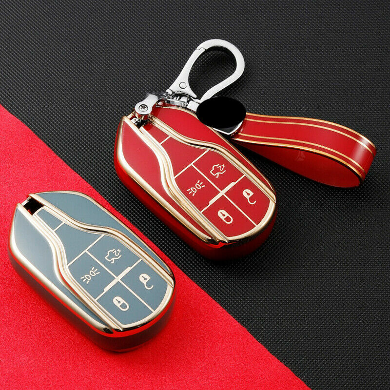 TPU Key Case Cover Fob Shell For Maserati Quattroporte Levante Ghibli ...