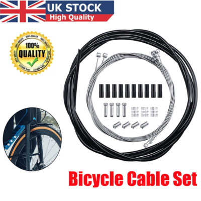 Bicycle Cable Set Break Brake & Gear Front Rear Inner Outer Bike Cable ...