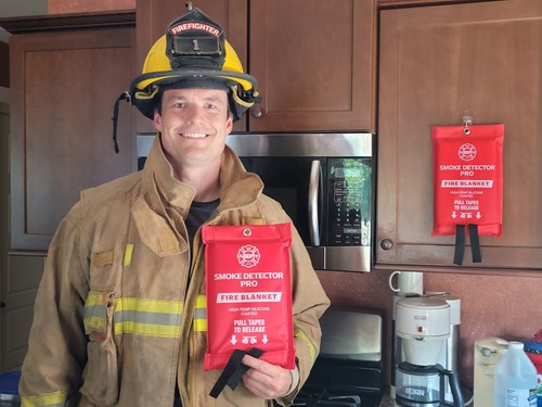 PRO FIRE BLANKET - Firefighter owned Better Design HIGH TEMP SILICONE ...