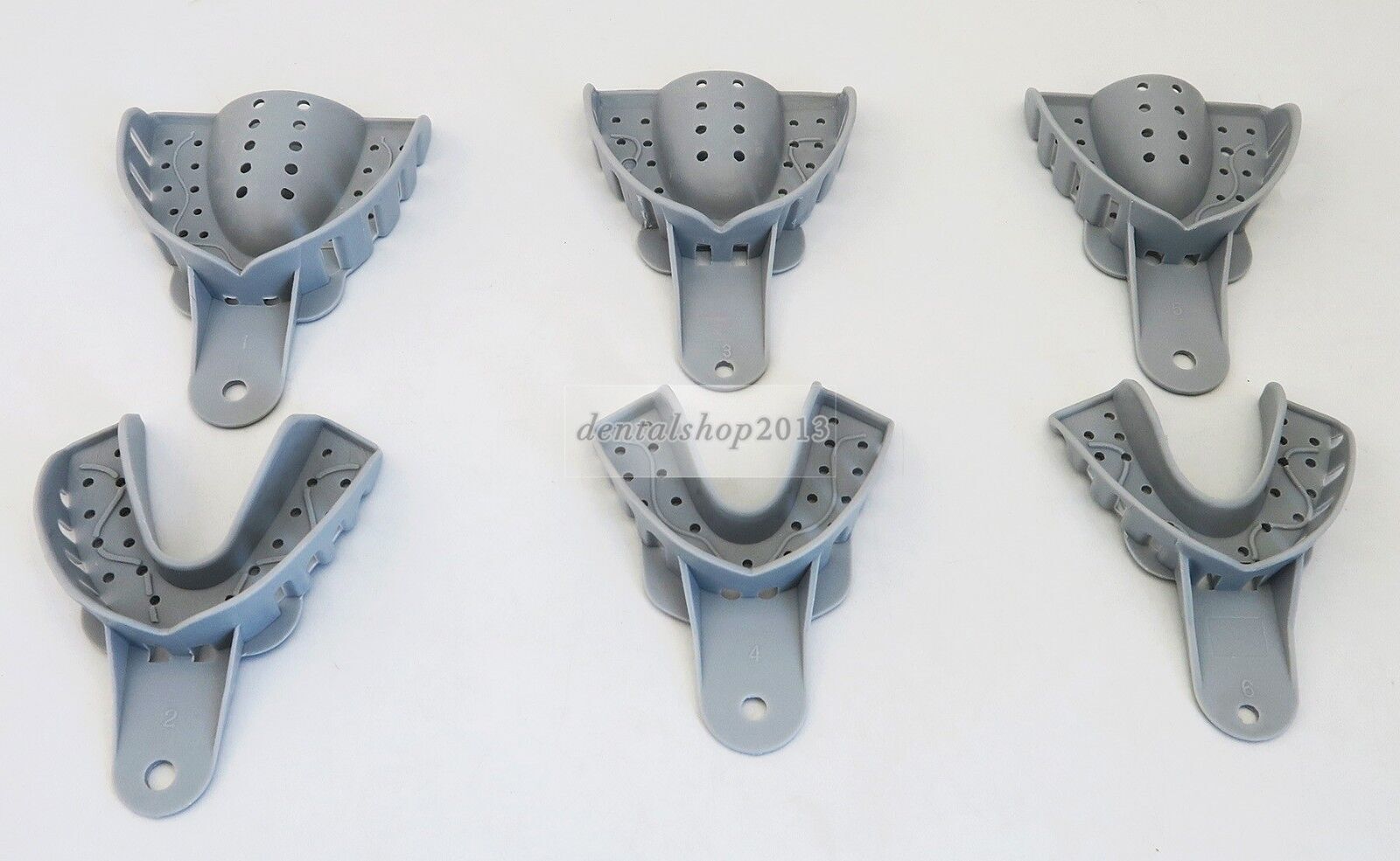 6pcs Transform Heat Moldable Impression Trays Dental Custom Trays ...