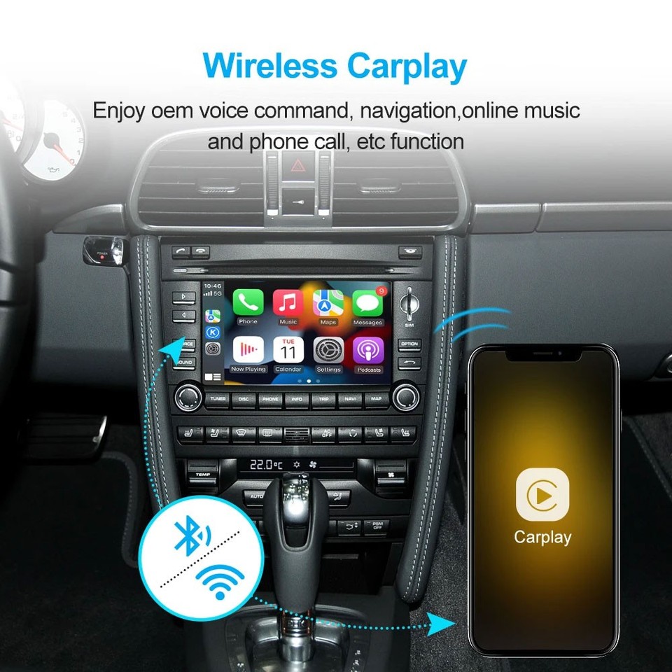 Carplay Android Auto Retrofit Kit für Porsche Macan Cayenne Boxster 911 ...