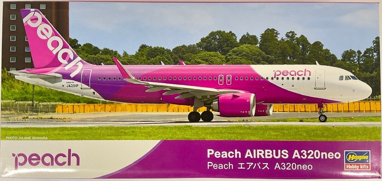 New! Hasegawa 10846 Peach Airbus A320neo - 1:200 scale model kit | eBay