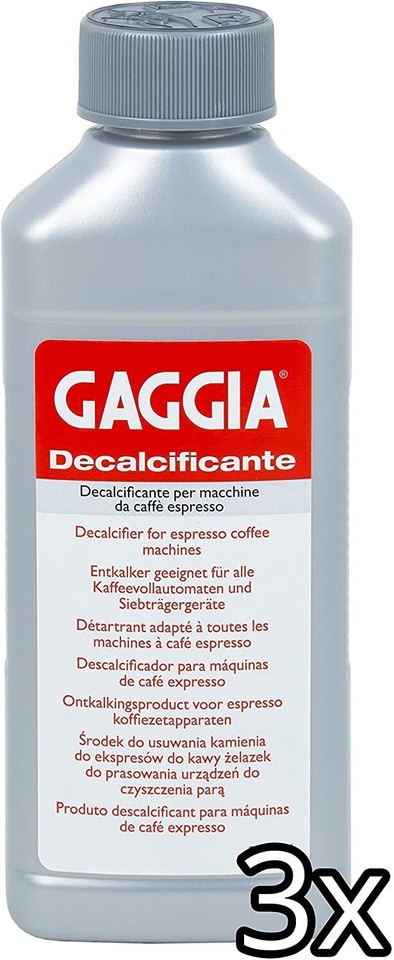 Gaggia Decalcifier Descaler Solution 250ml 3 Bottles | eBay
