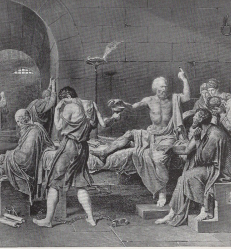 ANCIENT PHILOSOPHER - Socrates & Disciples Roman Castle 1894 Antique ...