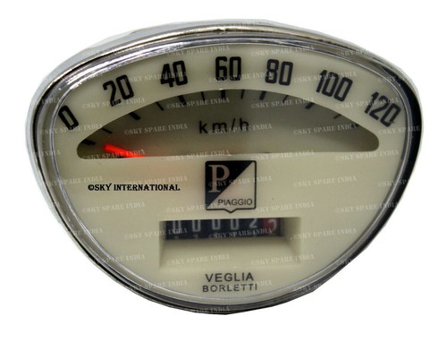Italian Veglia Type Speedometer 0-120 Kph For Vespa Rally 180 Rally 200 ...