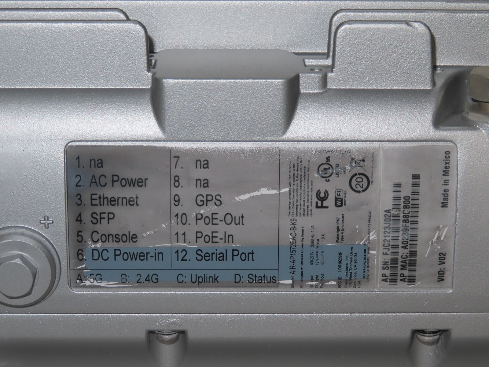 Cisco Aironet AIR-AP1572EAC-B-K9 Outdoor Wireless Access Point | eBay